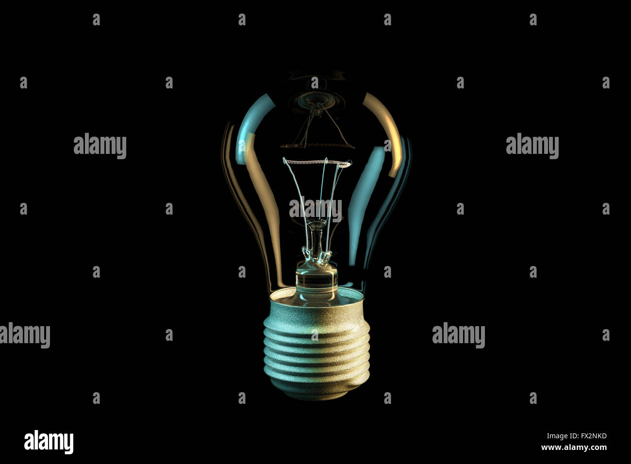 Digital illustration of electric bulb Stock Photo - Alamy