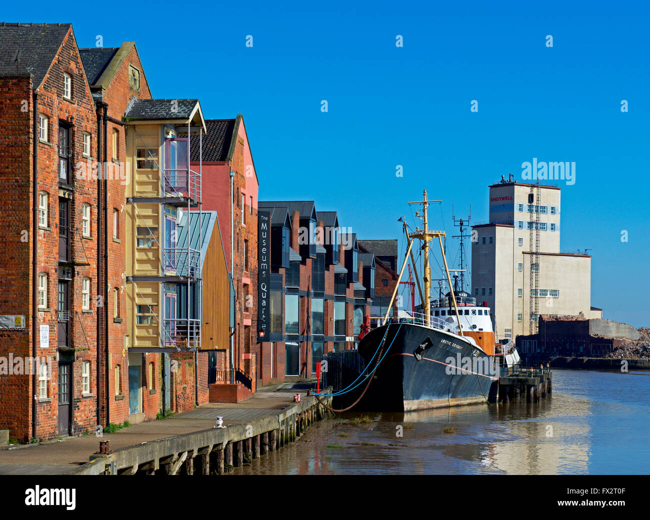 Trawler, the Arctic Corsair, moored on the River Hull, Hull, East ...