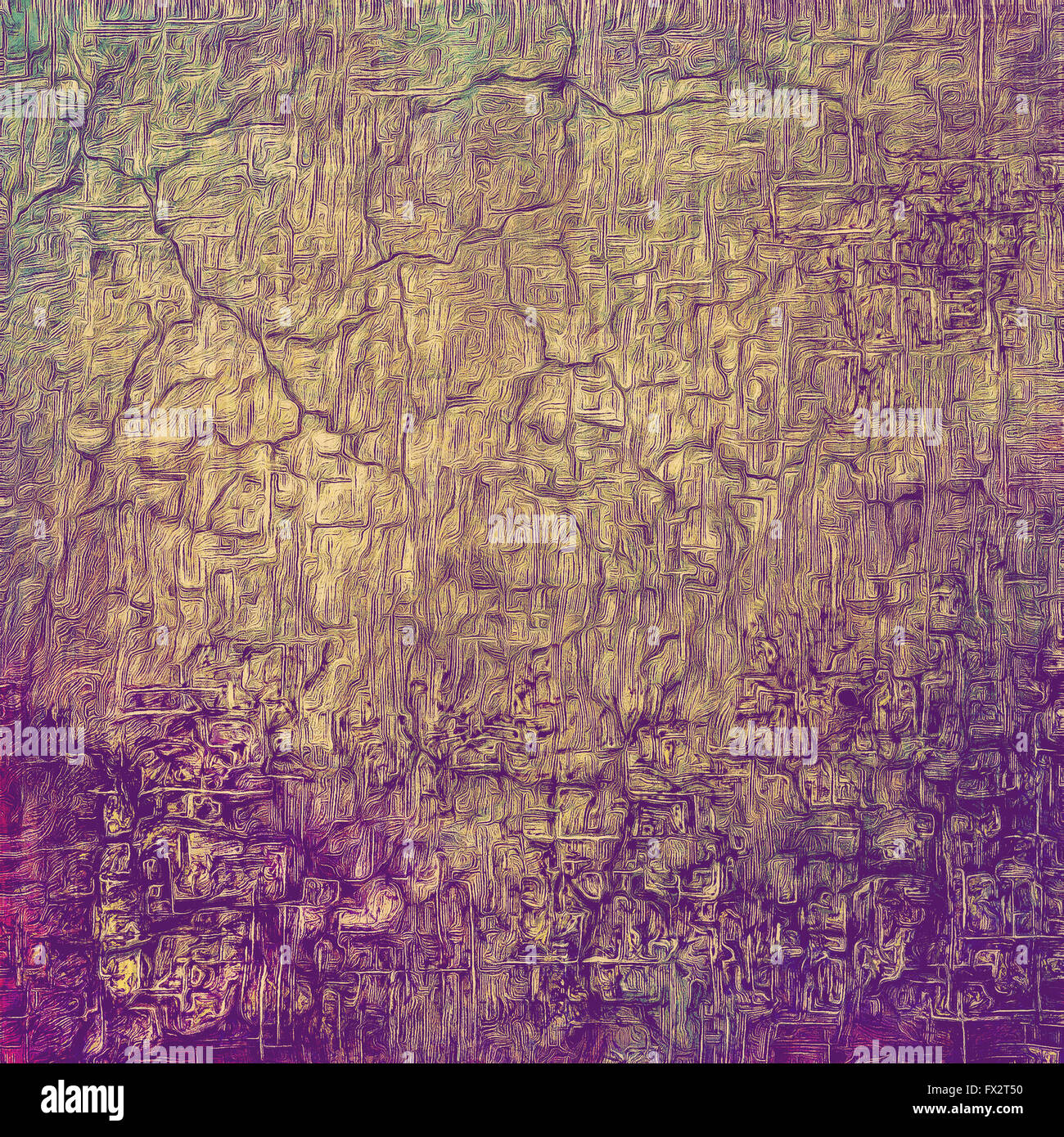 Grunge aging texture, art background. With different color patterns ...