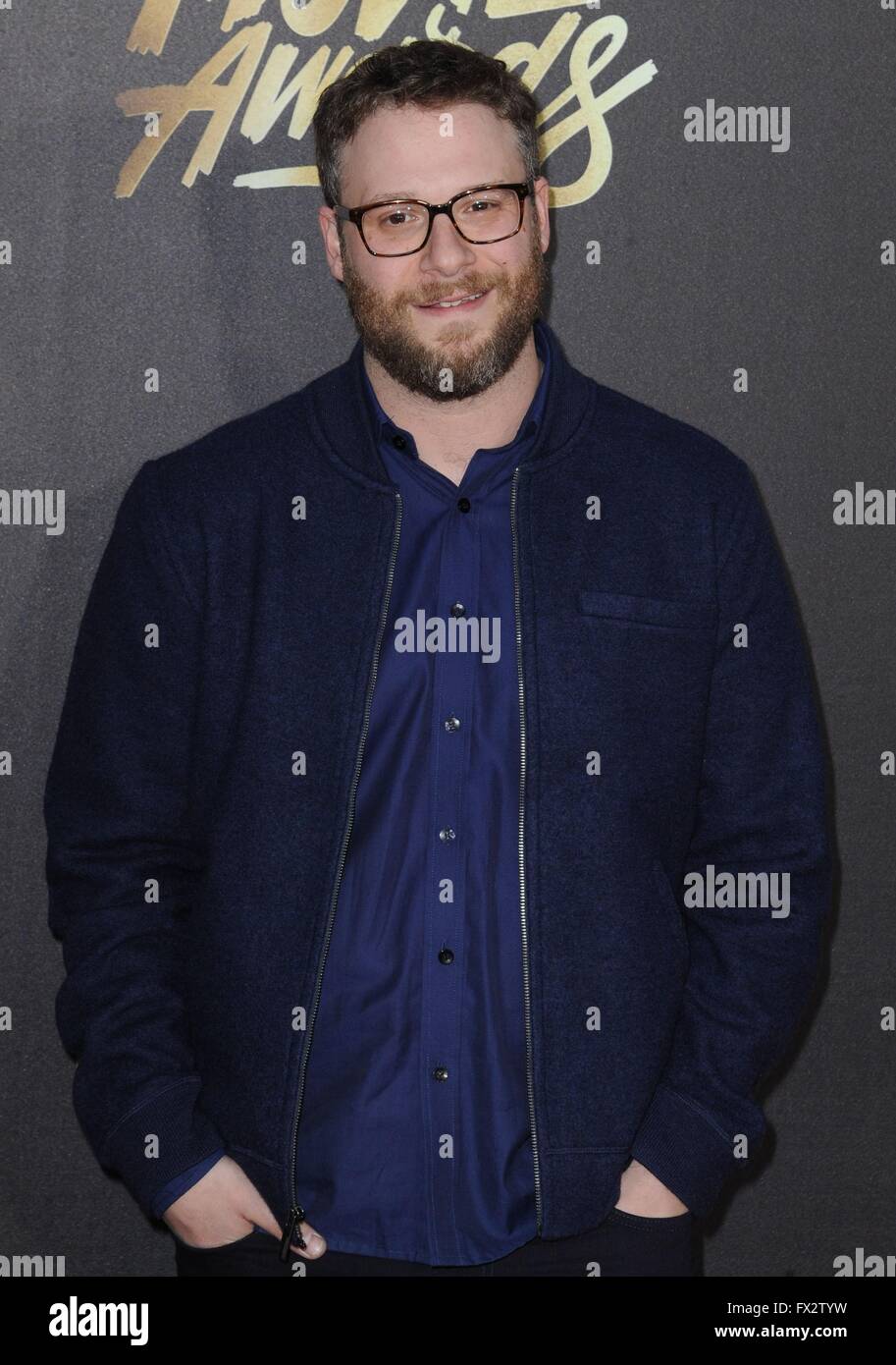 Burbank, CA. 9th Apr, 2016. Seth Rogan at arrivals for MTV Movie Awards ...