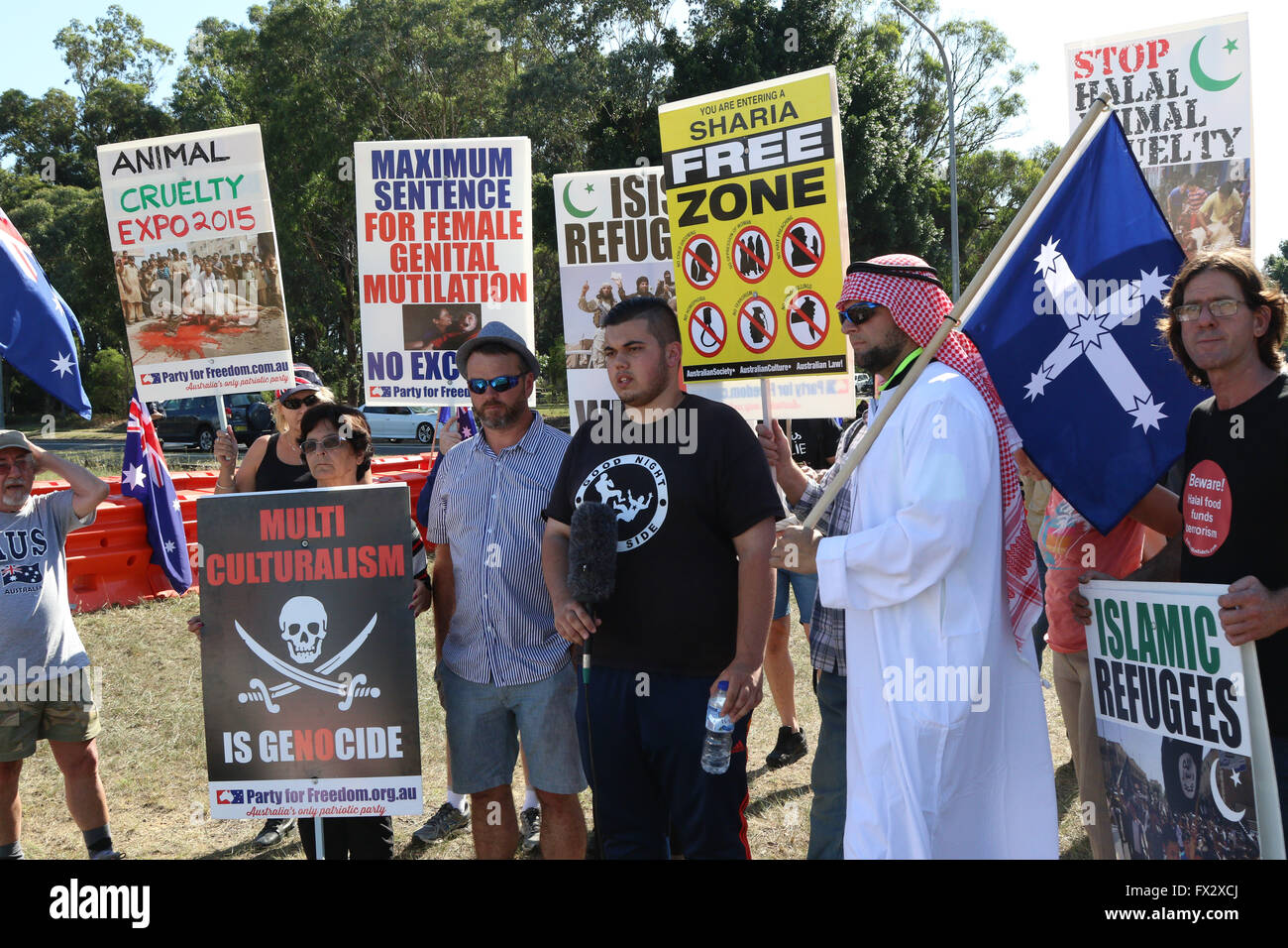 Sydney, Australia. 10 April 2016. The Australian Party for Freedom held ...