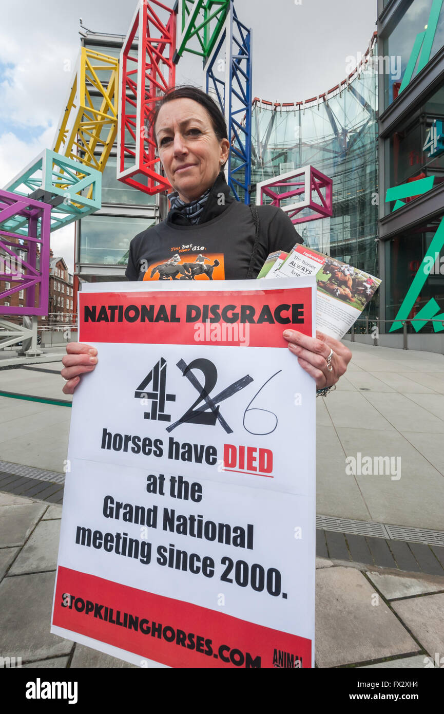 Aintree grand national protest hi-res stock photography and images - Alamy