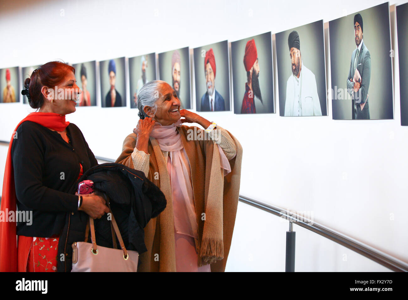 City Hall, London, UK. 9 April 2016. Coupke sikh ladies visits The ...
