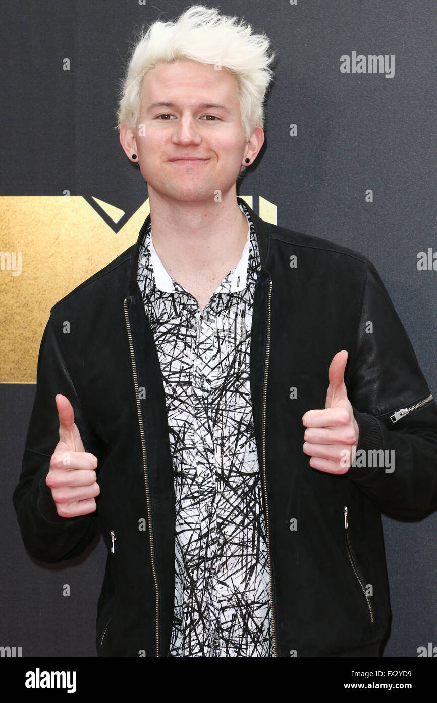 Burbank, Los Angeles, USA. 9th April, 2016. Internet personality Ricky ...