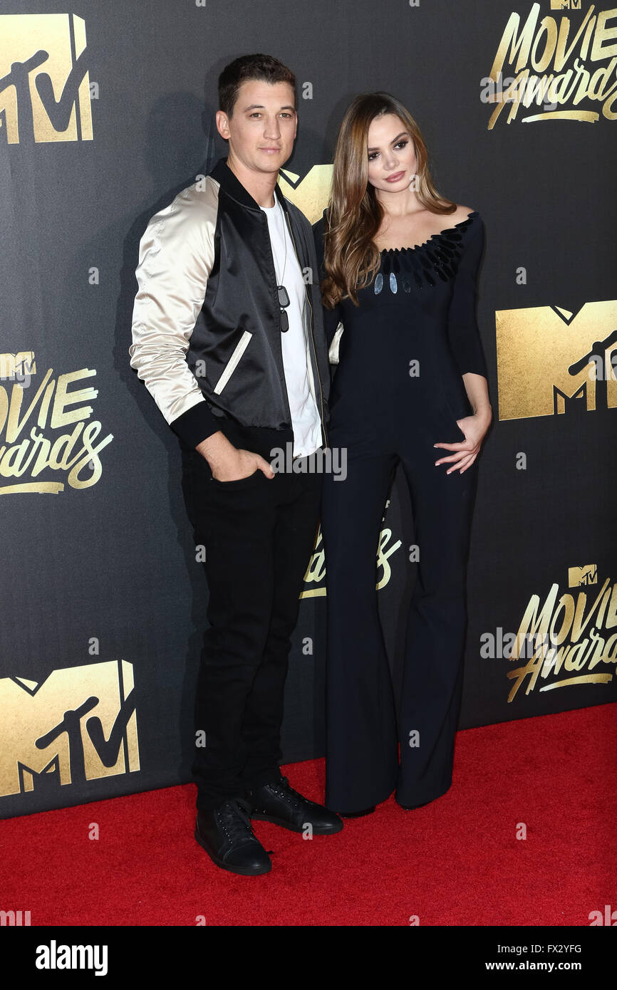 Burbank, Los Angeles, USA. 9th April, 2016. Actor Miles Teller and ...