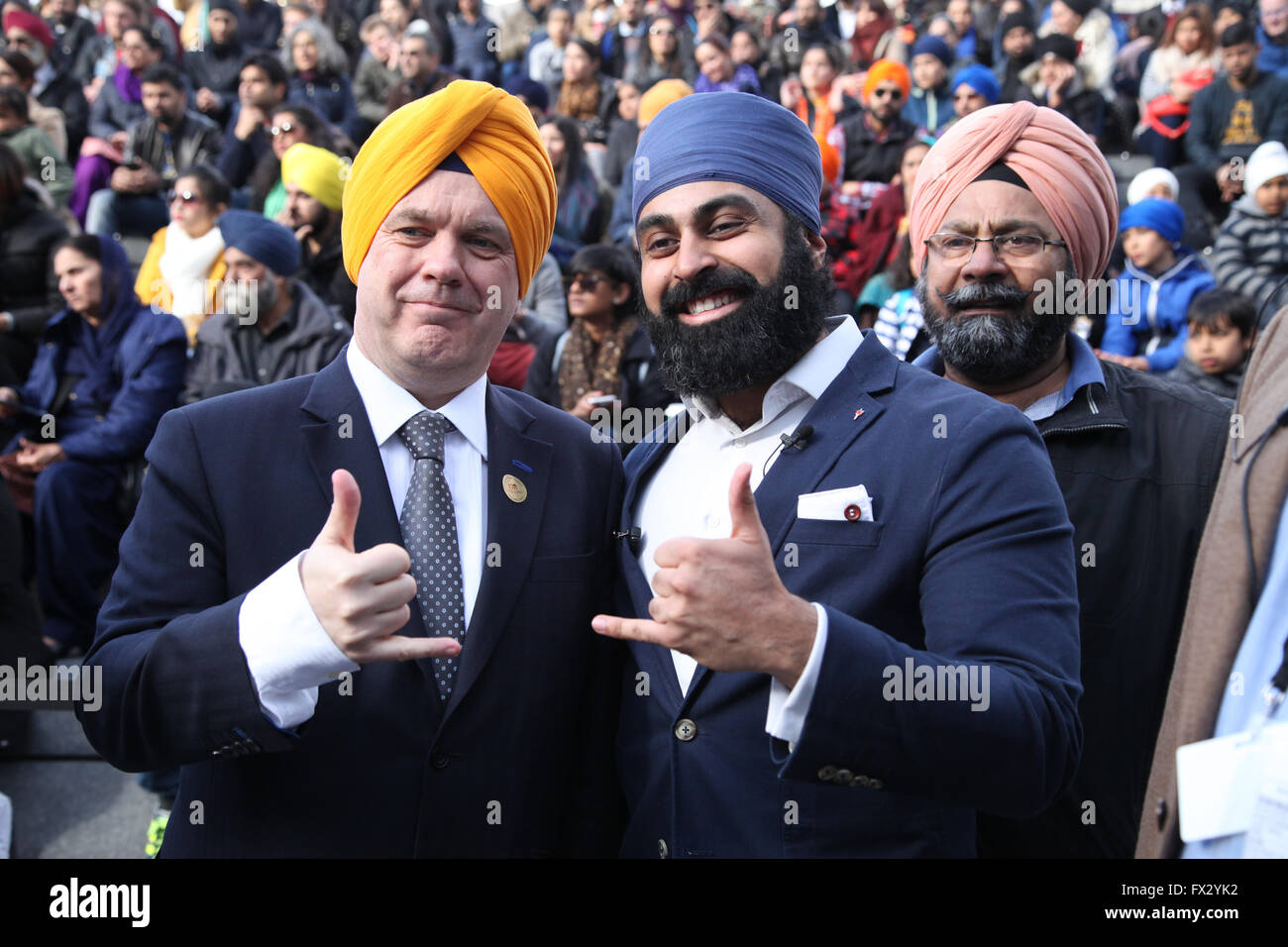 City Hall, London, UK. 9 April 2016. Sikhs from all over the UK ...
