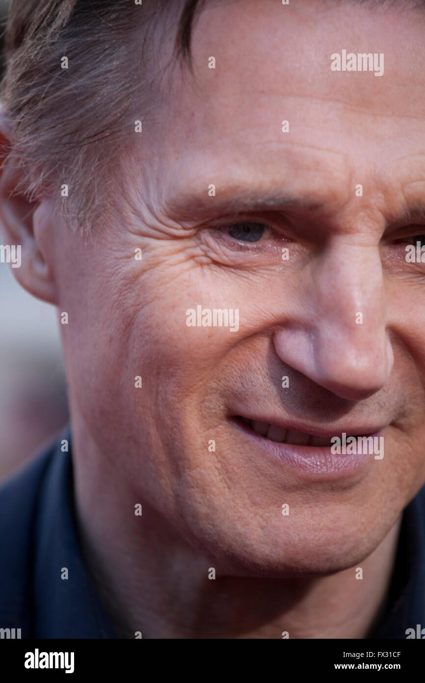 Dublin, Ireland. 9th April, 2016. Actor Liam Neeson at the IFTA Film ...