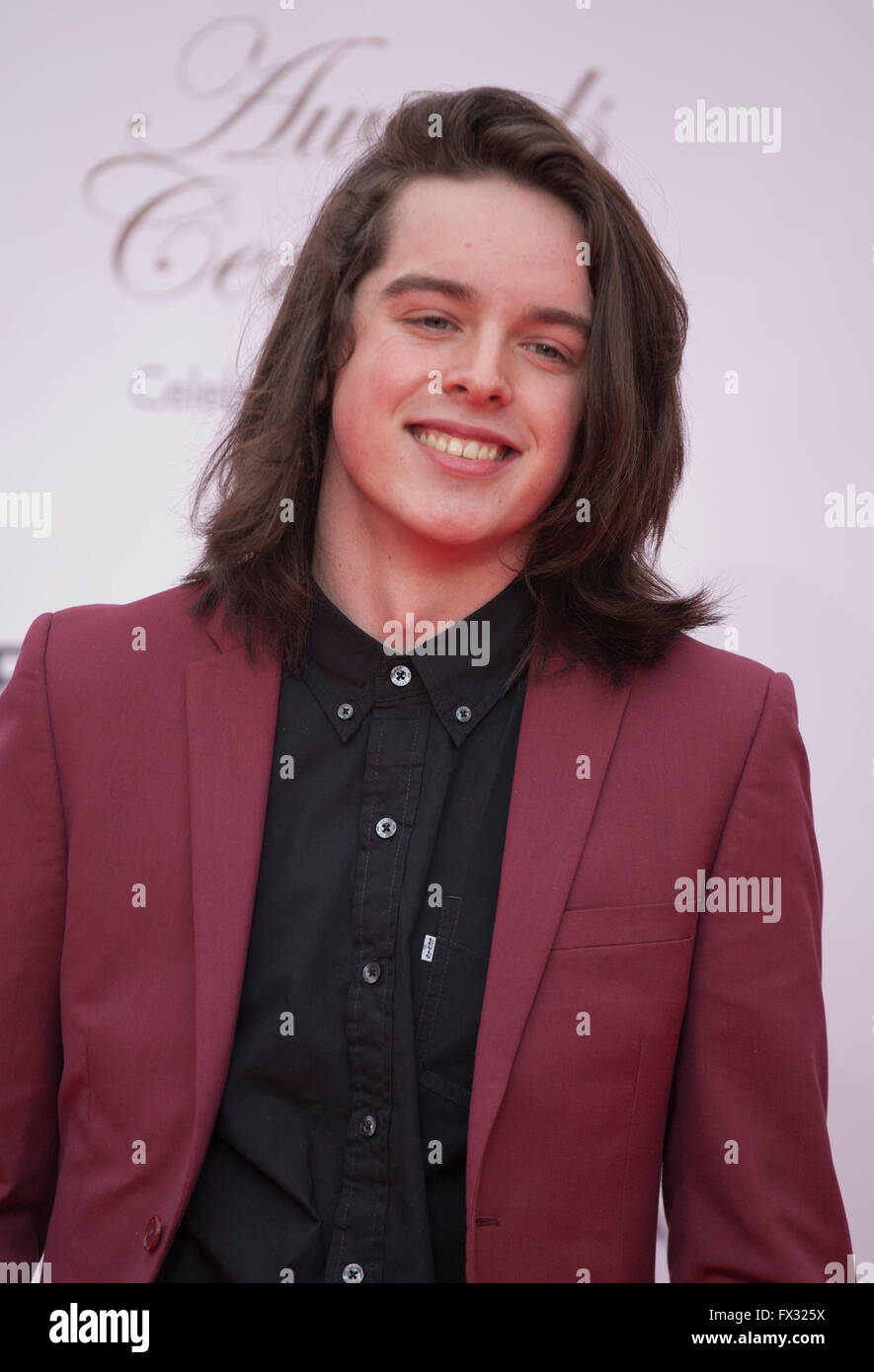 Dublin, Ireland. 9th April, 2016. Actor and singer Ferdia Walsh-Peelo ...