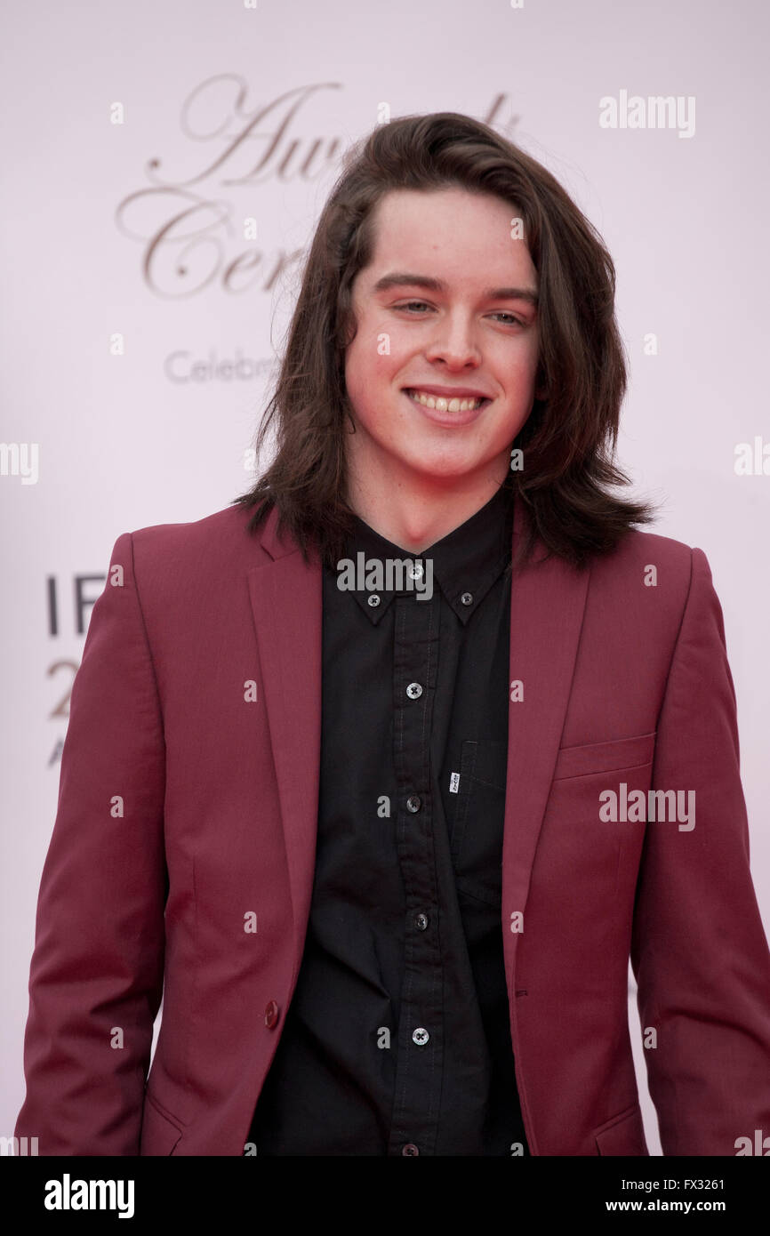 Dublin, Ireland. 9th April, 2016. Actor and singer Ferdia Walsh-Peelo ...