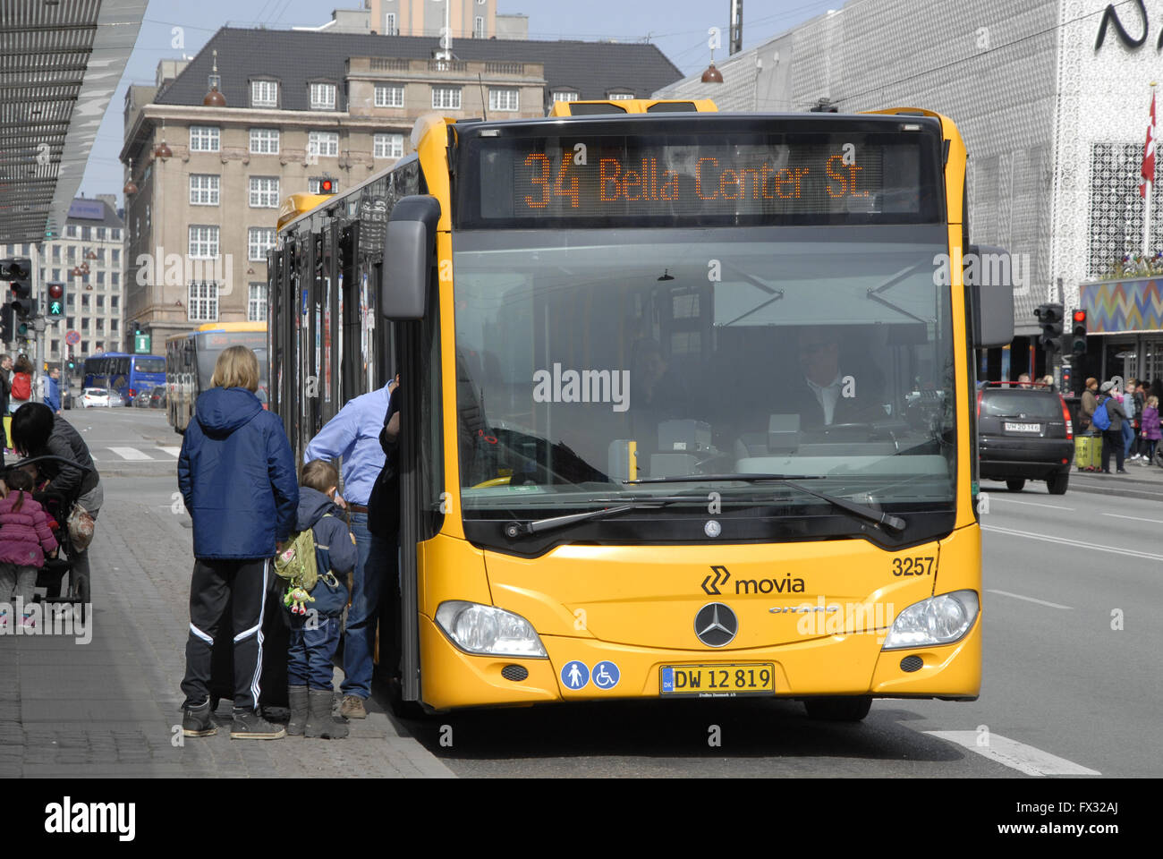 COPENHAGEN / DENMARK 10 April 2016 Movia danish public transport system ...