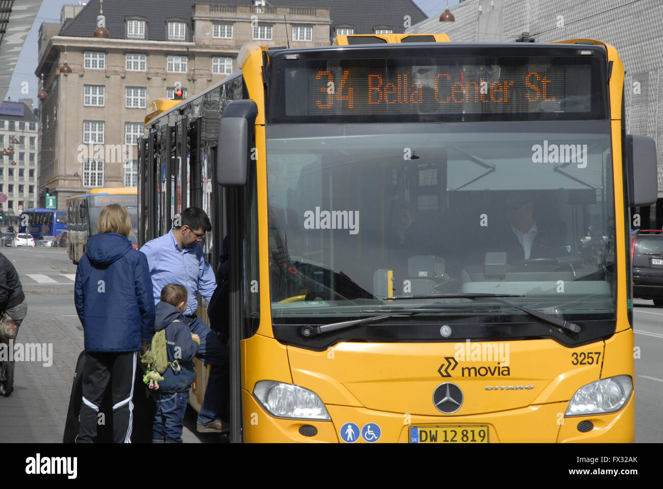 COPENHAGEN / DENMARK 10 April 2016 Movia danish public transport system ...