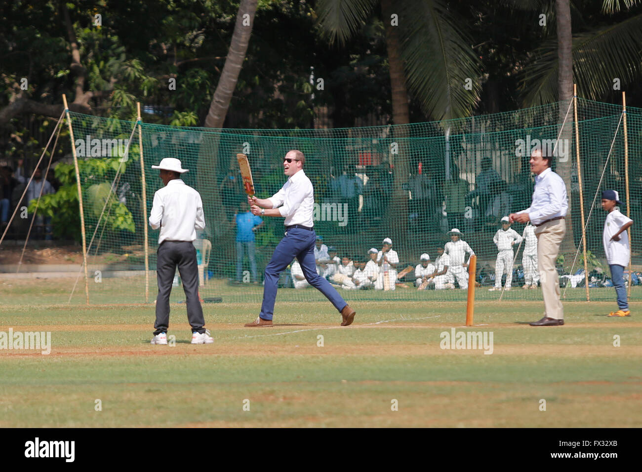 Mumbai, India. 10th April, 2016. Prince William the Duke of Cambridge ...