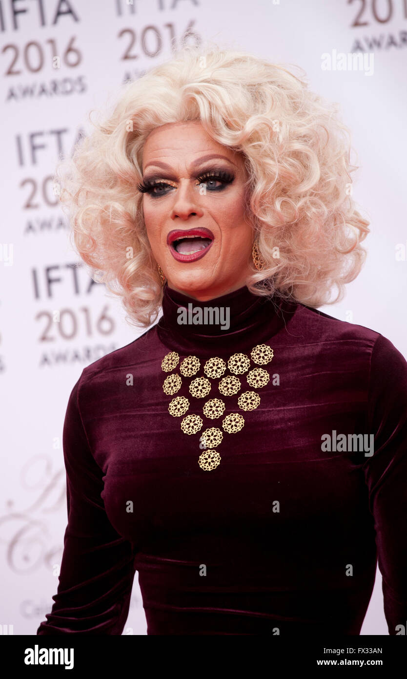 Dublin, Ireland. 9th April, 2016. Panti Bliss at the IFTA Film & Drama ...