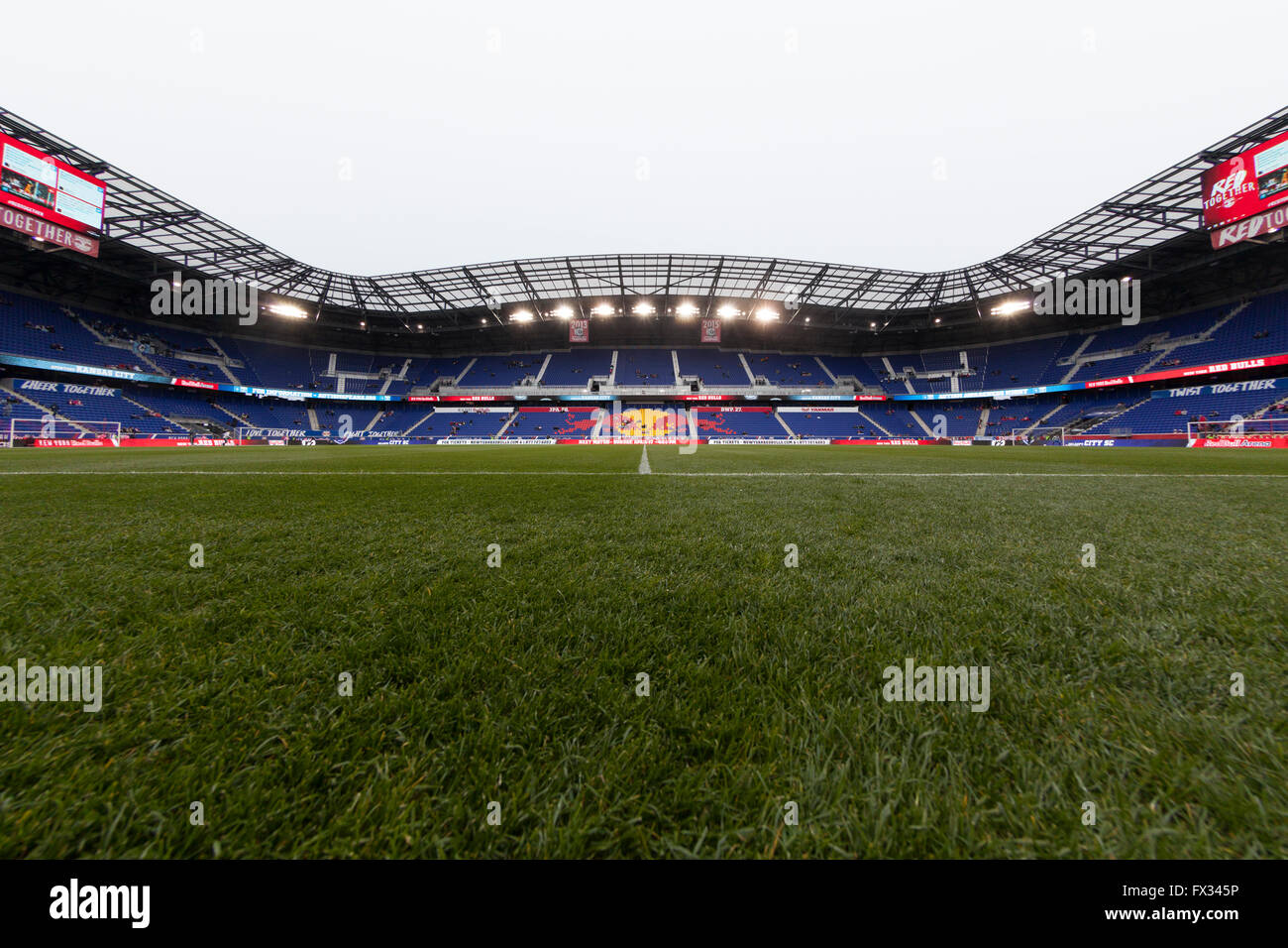 Harrison, New Jersey, USA. 9th April, 2016. View of Red Bull arena ...
