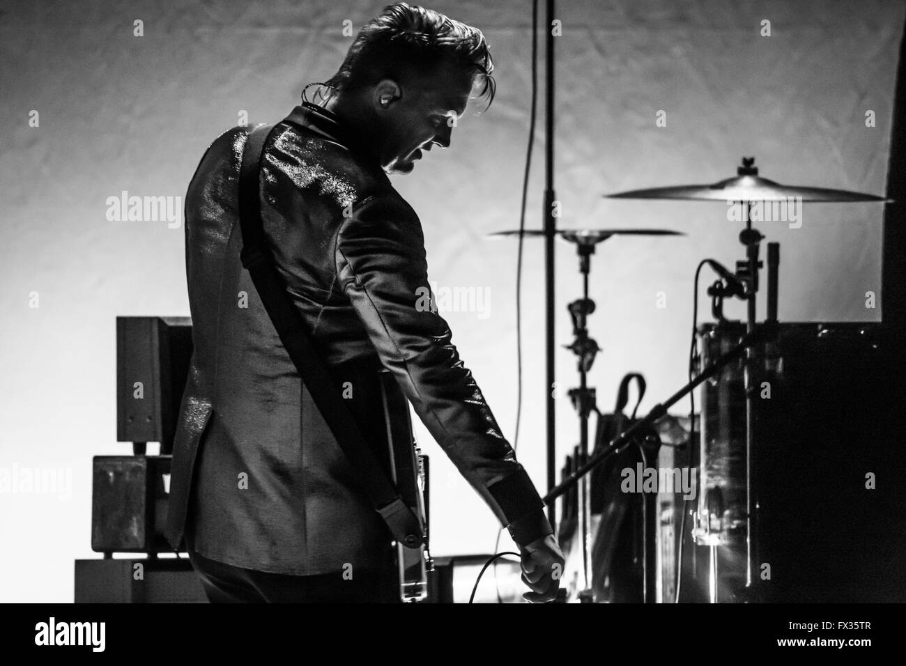 April 7, 2016 - Detroit, Michigan, U.S - JOSH HOMME performing with ...