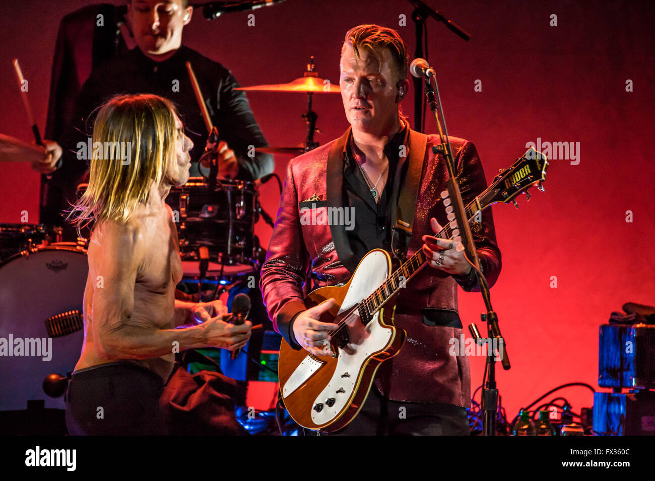 April 7, 2016 - Detroit, Michigan, U.S - JOSH HOMME performing with ...