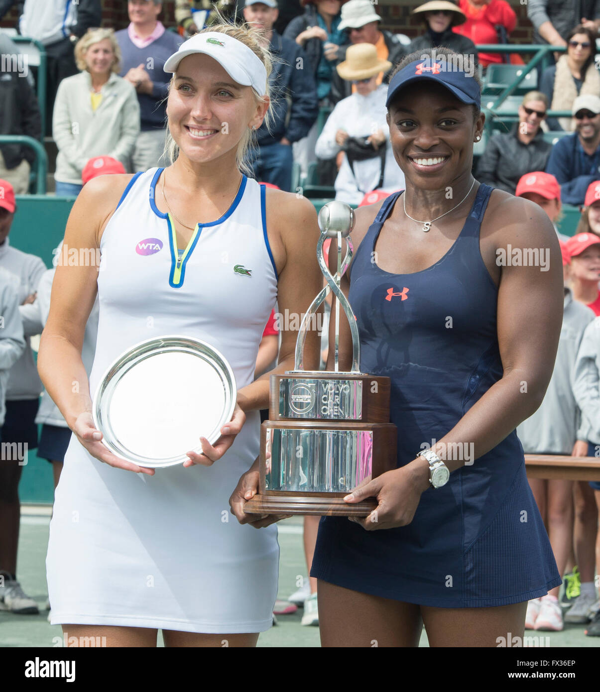 Charleston, South Carolina, USA. 10th Apr, 2016. Sloane Stephens (USA ...