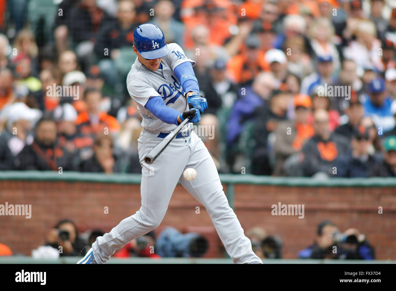 San Francisco, California, USA. 10th April, 2016. Los Angeles Dodgers ...