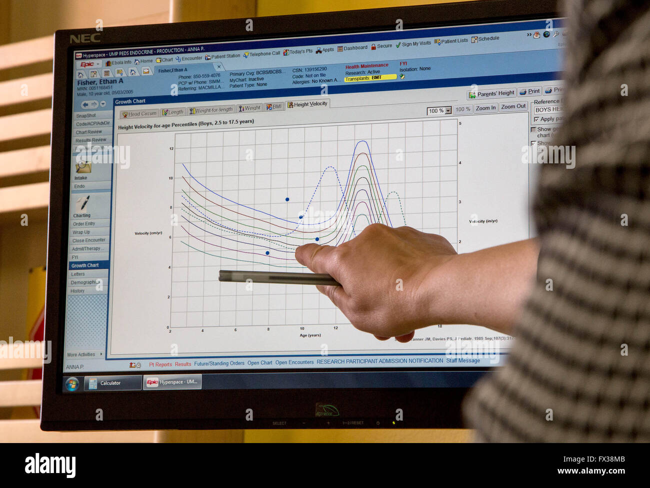 Minneapolis, Florida, USA. 10th Apr, 2016. Height velocity chart for ...