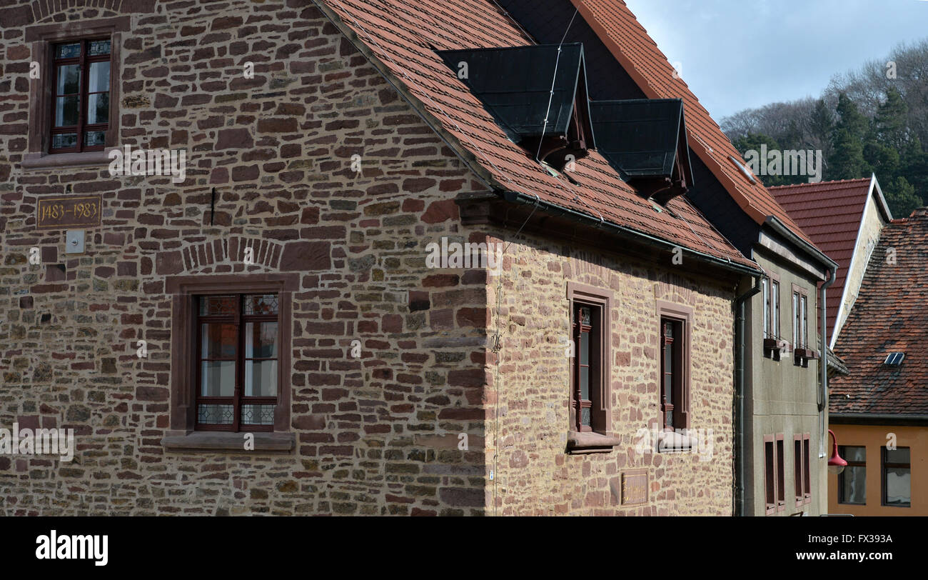 Mansfeld, Germany. 01st Apr, 2016. Martin Luther's parents' house in ...