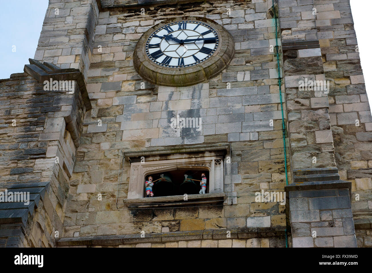 HOLY ROOD CHURCH, CLOCK AND BELLS Stock Photo - Alamy
