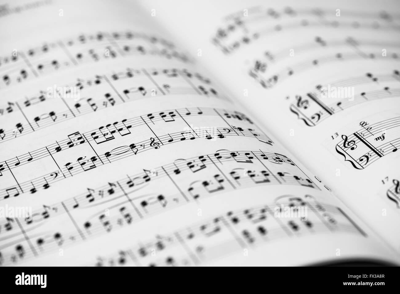 Selective focus of musical notes hi-res stock photography and images ...