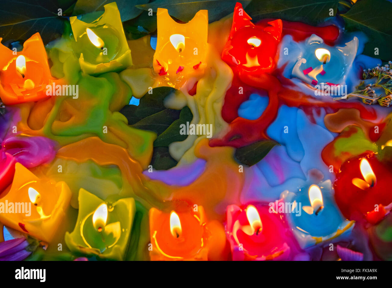 Melted down candle hi-res stock photography and images - Alamy