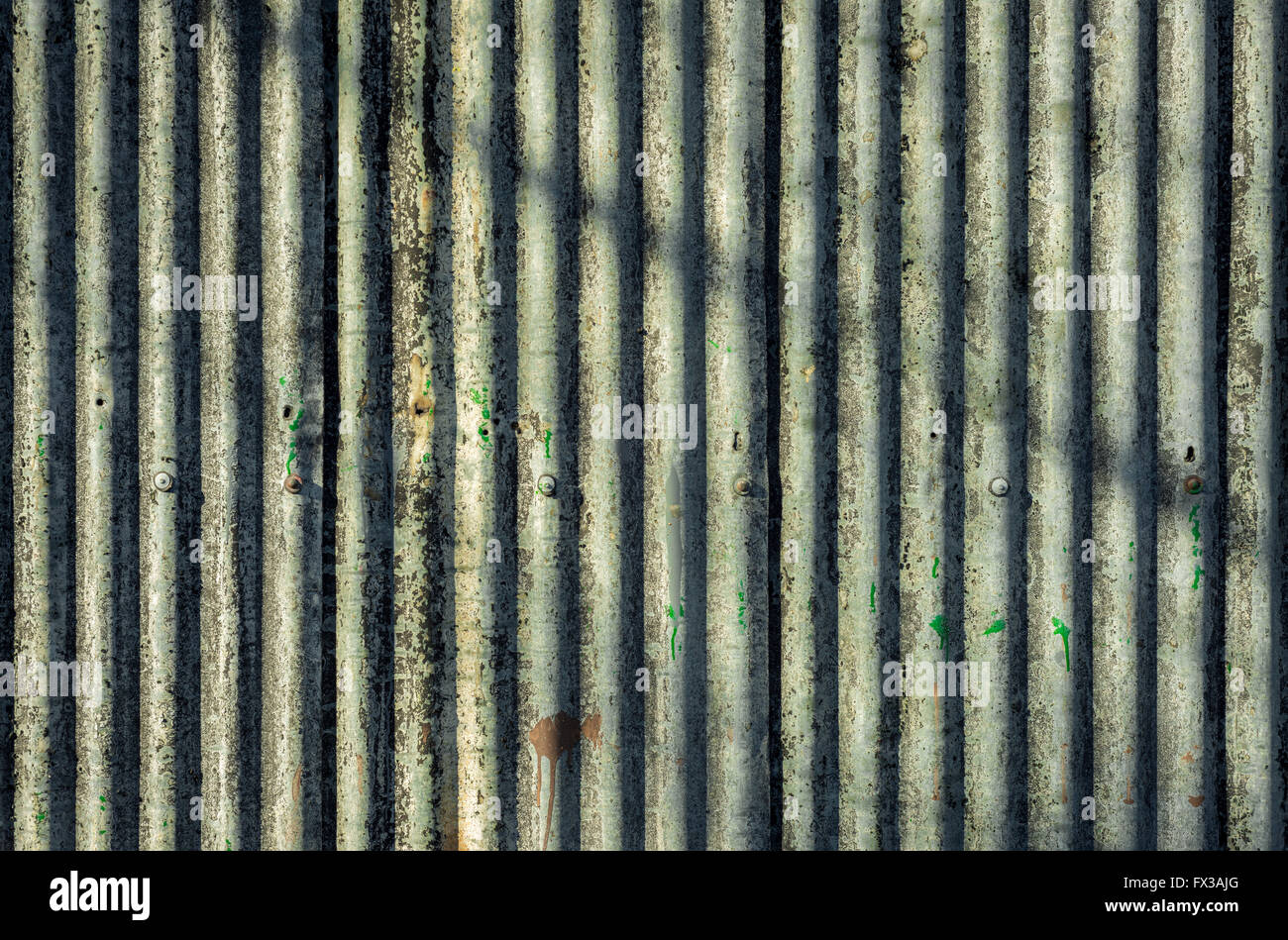 Corrugated wrinkled gray grey iron zinc surface background Stock Photo ...