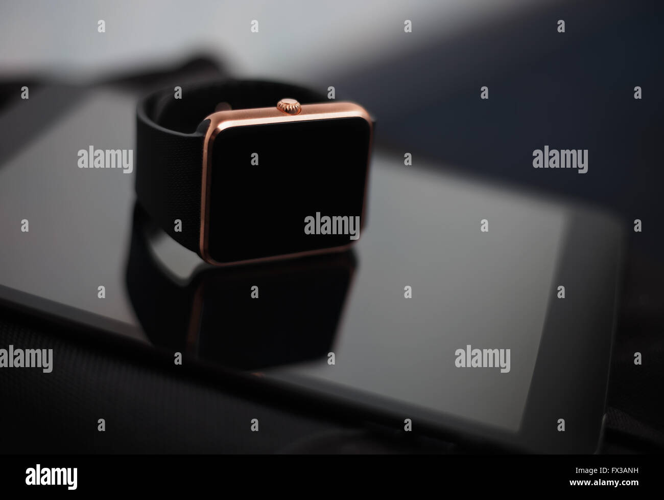 Wearable clever technology of today - smart wrist watch and tablet pc ...