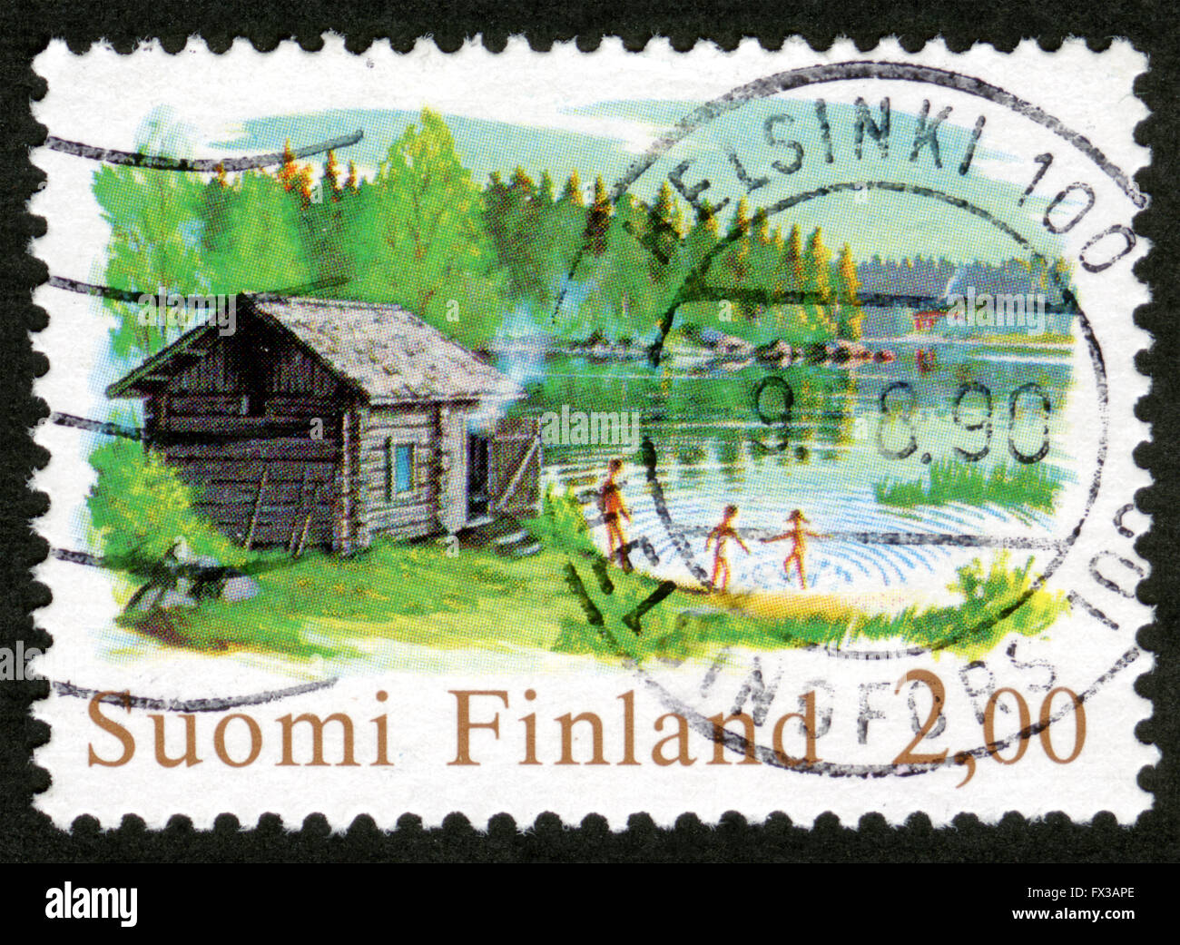 Finland post mark stamp hi-res stock photography and images - Alamy