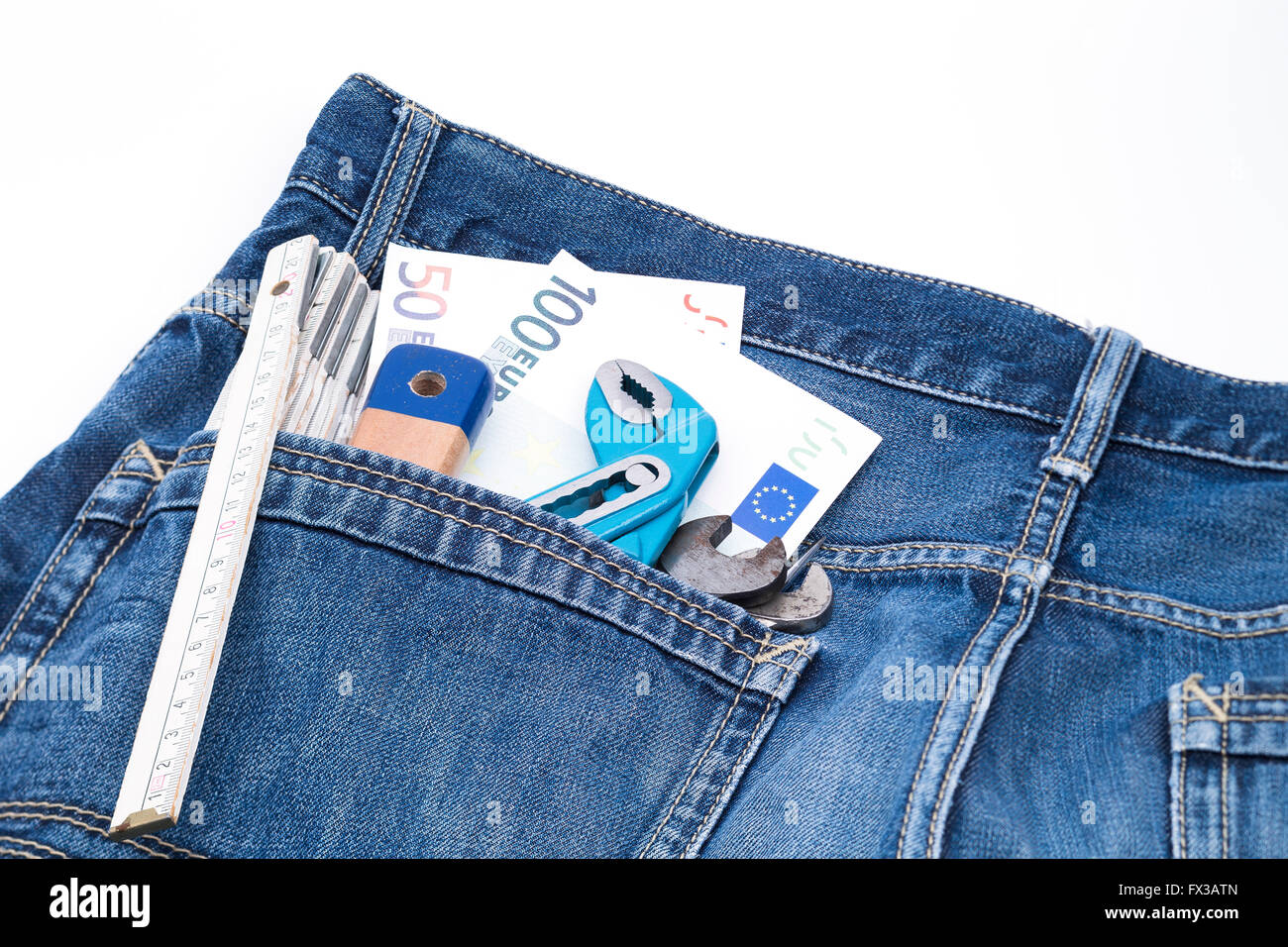 Money pants pocket hi-res stock photography and images - Alamy