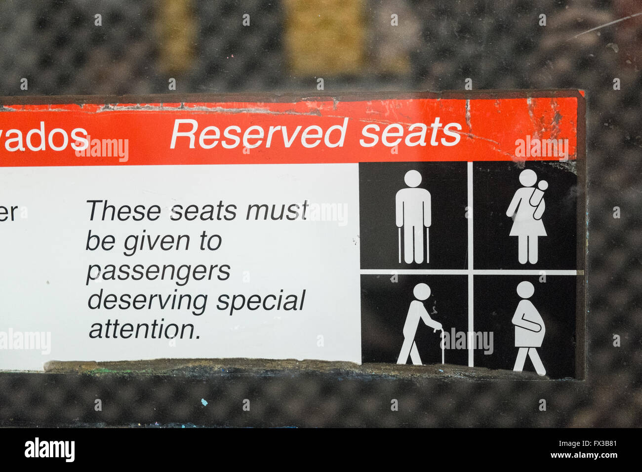 Attention. Rules on a train in metro Barcelona,Catalonia,Spain,Europe ...