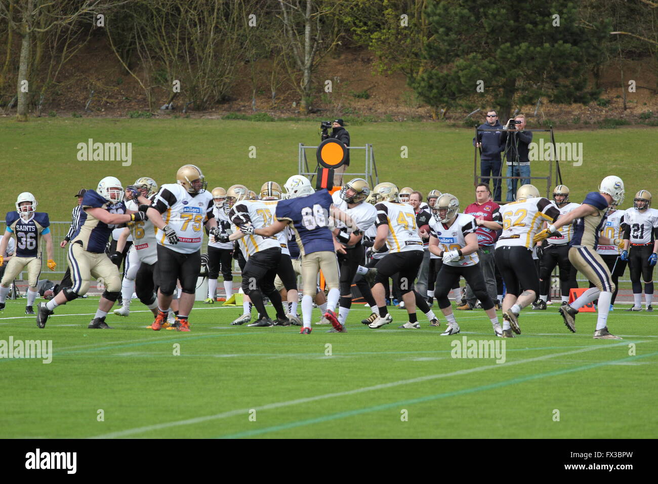 American Football, Oxford Saints versus Cornish Sharks Stock Photo - Alamy