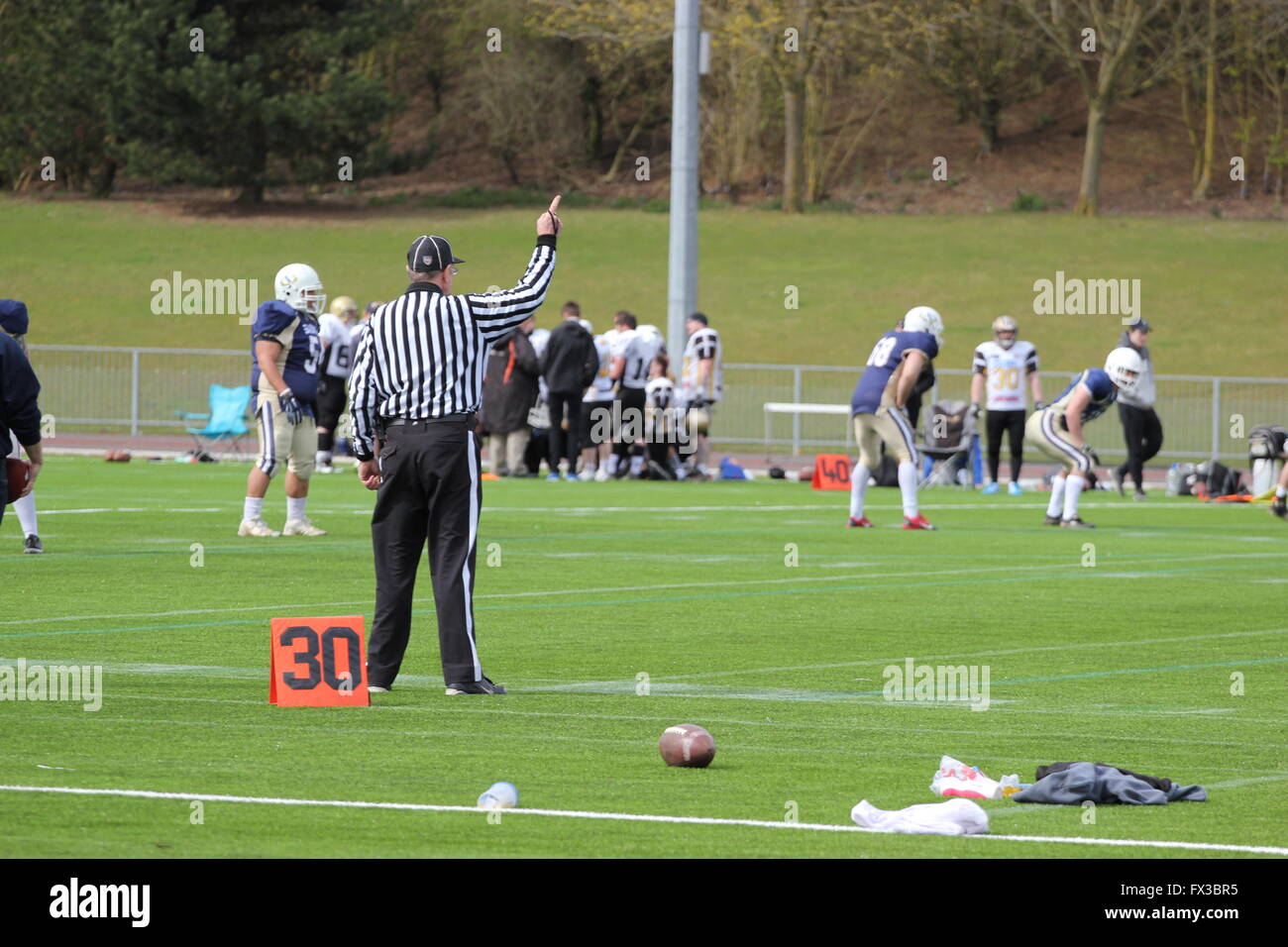 American Football, Oxford Saints versus Cornish Sharks Stock Photo - Alamy
