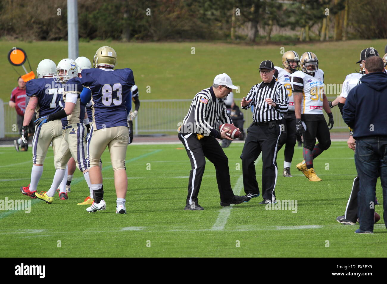 American Football, Oxford Saints versus Cornish Sharks Stock Photo - Alamy