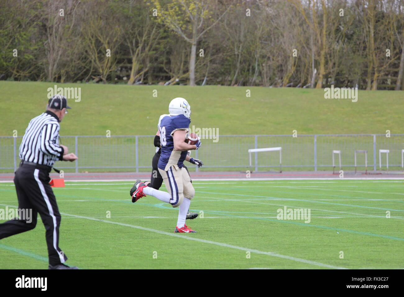 American Football, Oxford Saints versus Cornish Sharks Stock Photo - Alamy