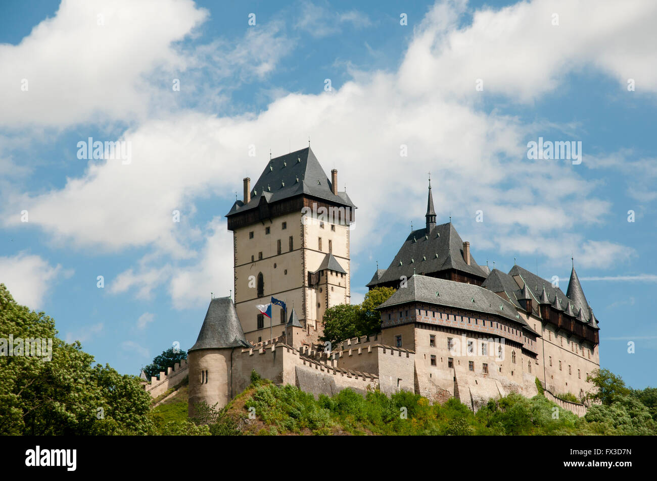 Karlstejn Castle - Czech Republic Stock Photo - Alamy