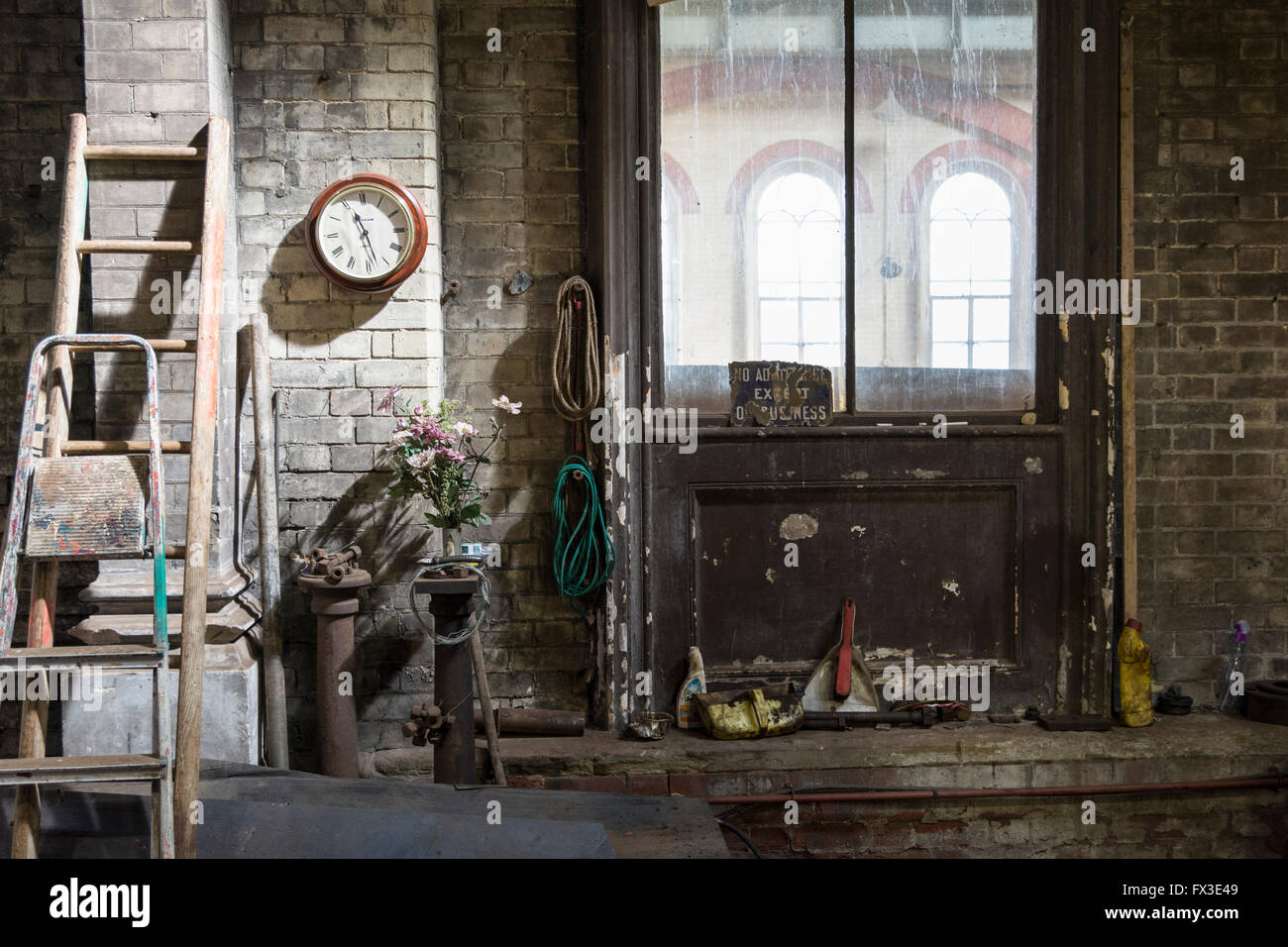 Interior of the Crossness Pumping Station which was built by Sir Joseph ...