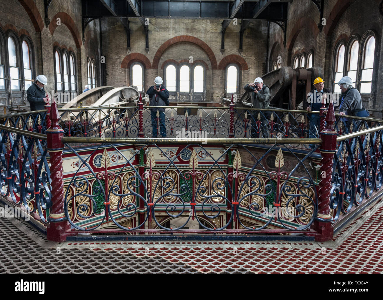 Interior of the Crossness Pumping Station which was built by Sir Joseph ...