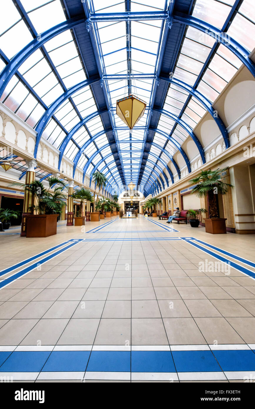 Interior view of the main hall in the Winter Gardens complex in ...