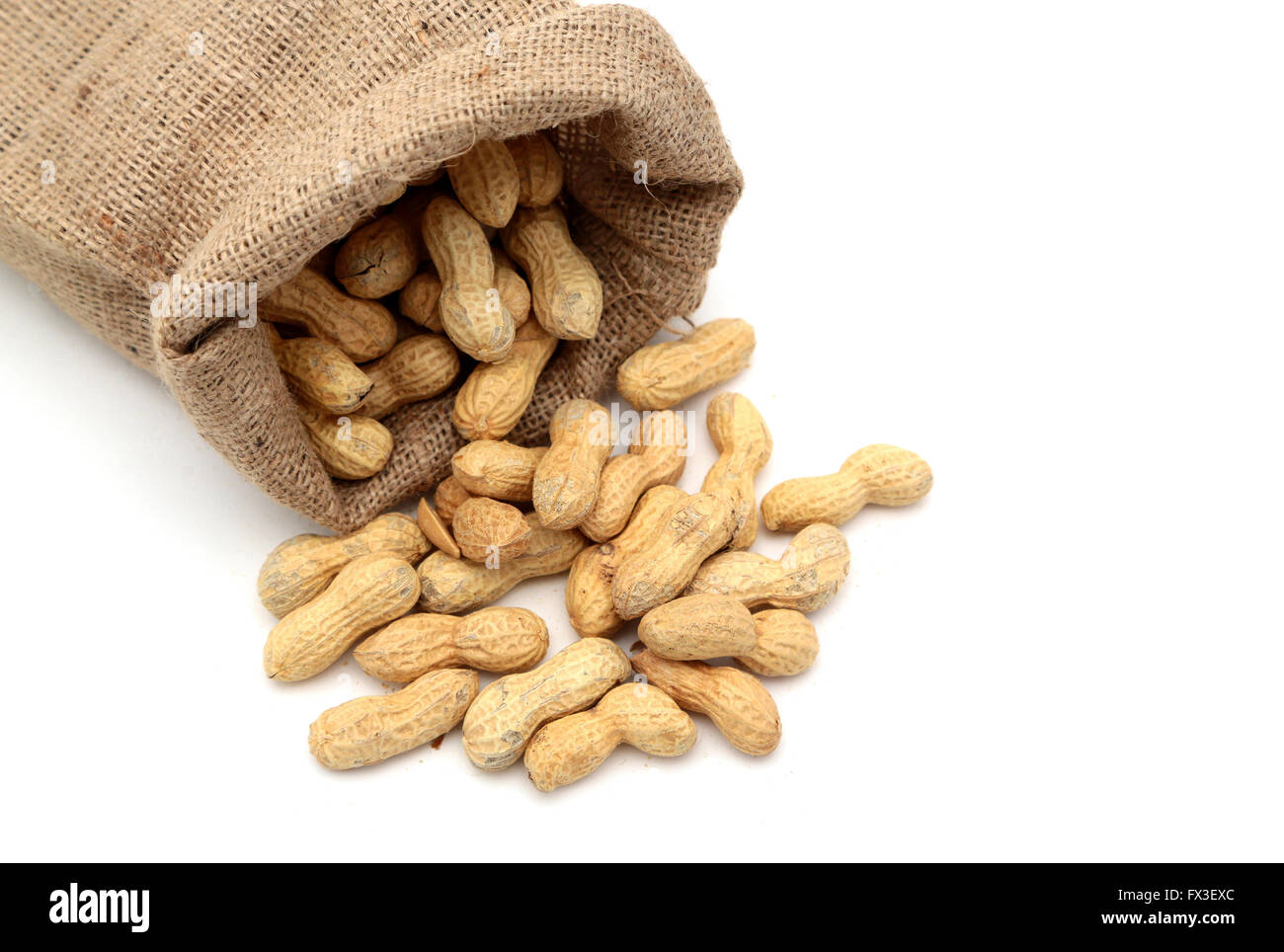 A bag filled with peanuts Stock Photo - Alamy