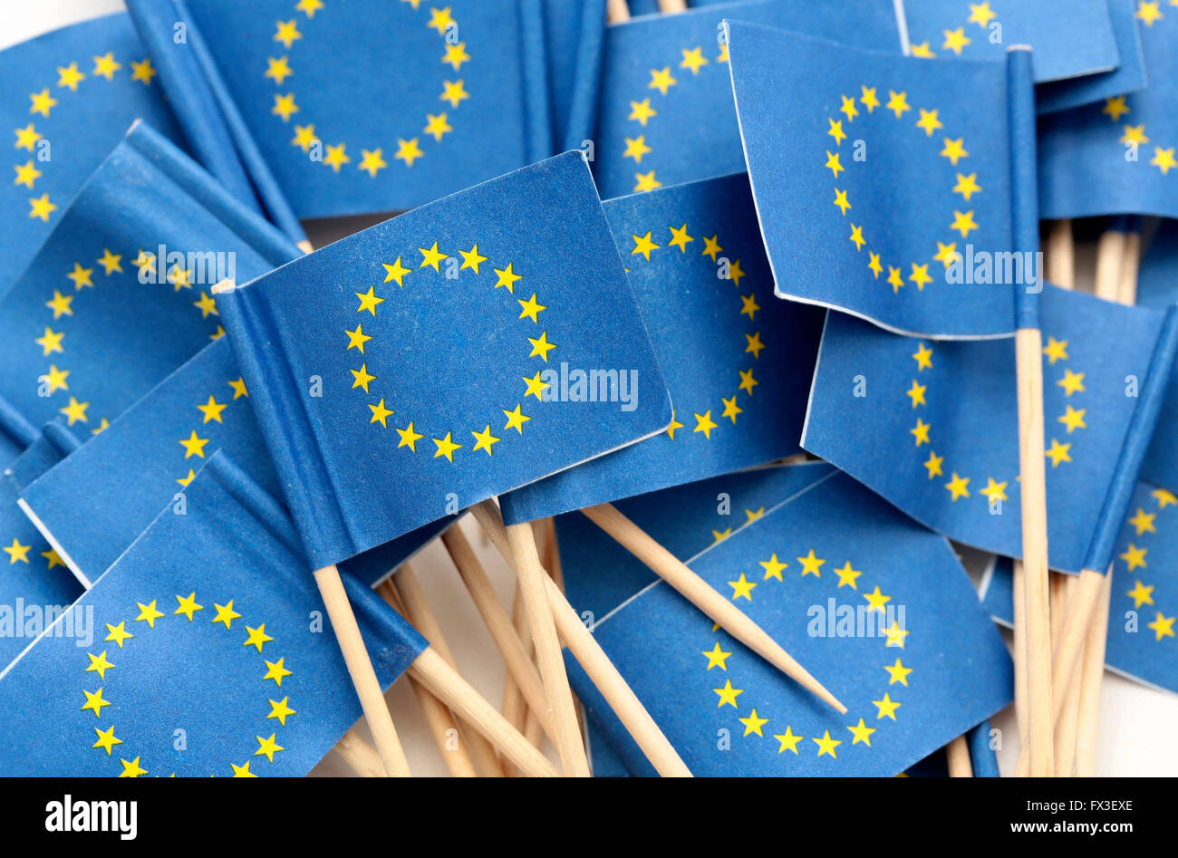 Little European flags Stock Photo - Alamy