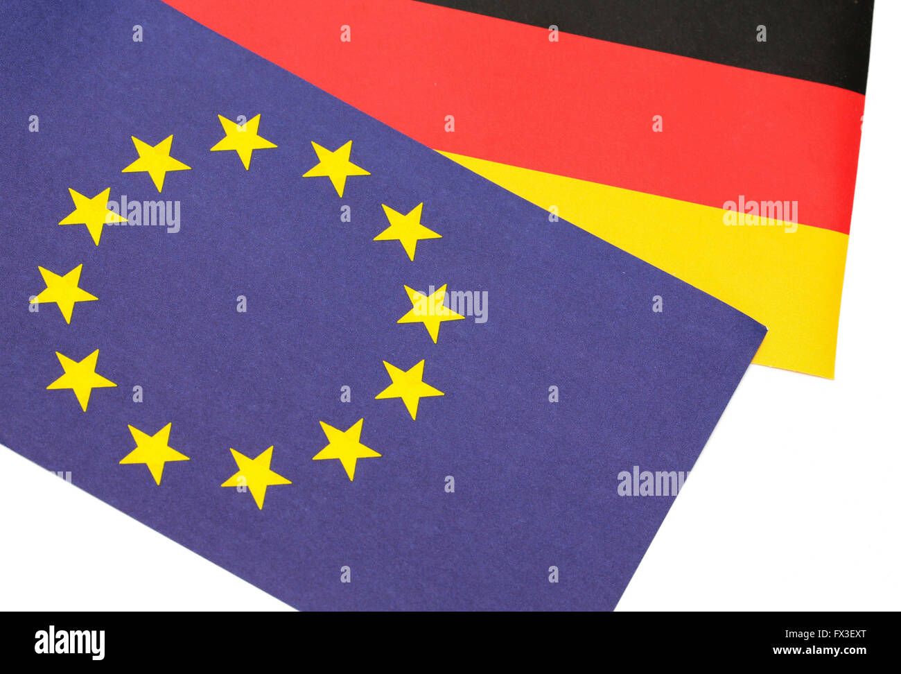 The German and European flag Stock Photo - Alamy