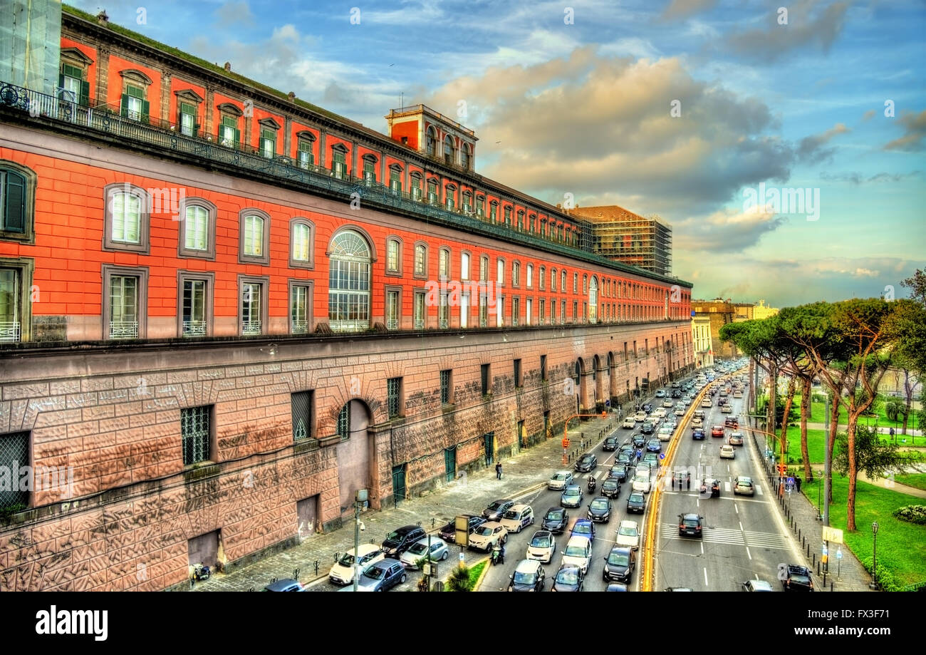View of the Royal Palace in Naples Stock Photo - Alamy