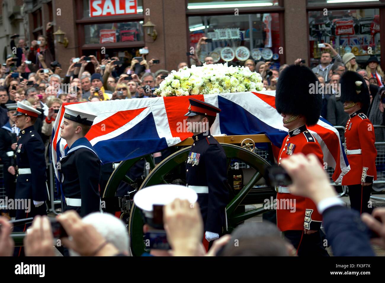 Funeral of Baroness Margaret Thatcher Stock Photo - Alamy