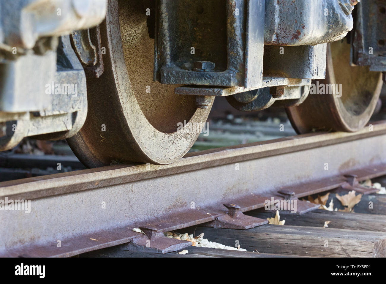 Train wagon wheels hi-res stock photography and images - Alamy