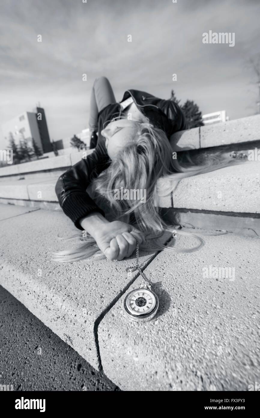 Lying laying down position posture hi-res stock photography and images - Alamy