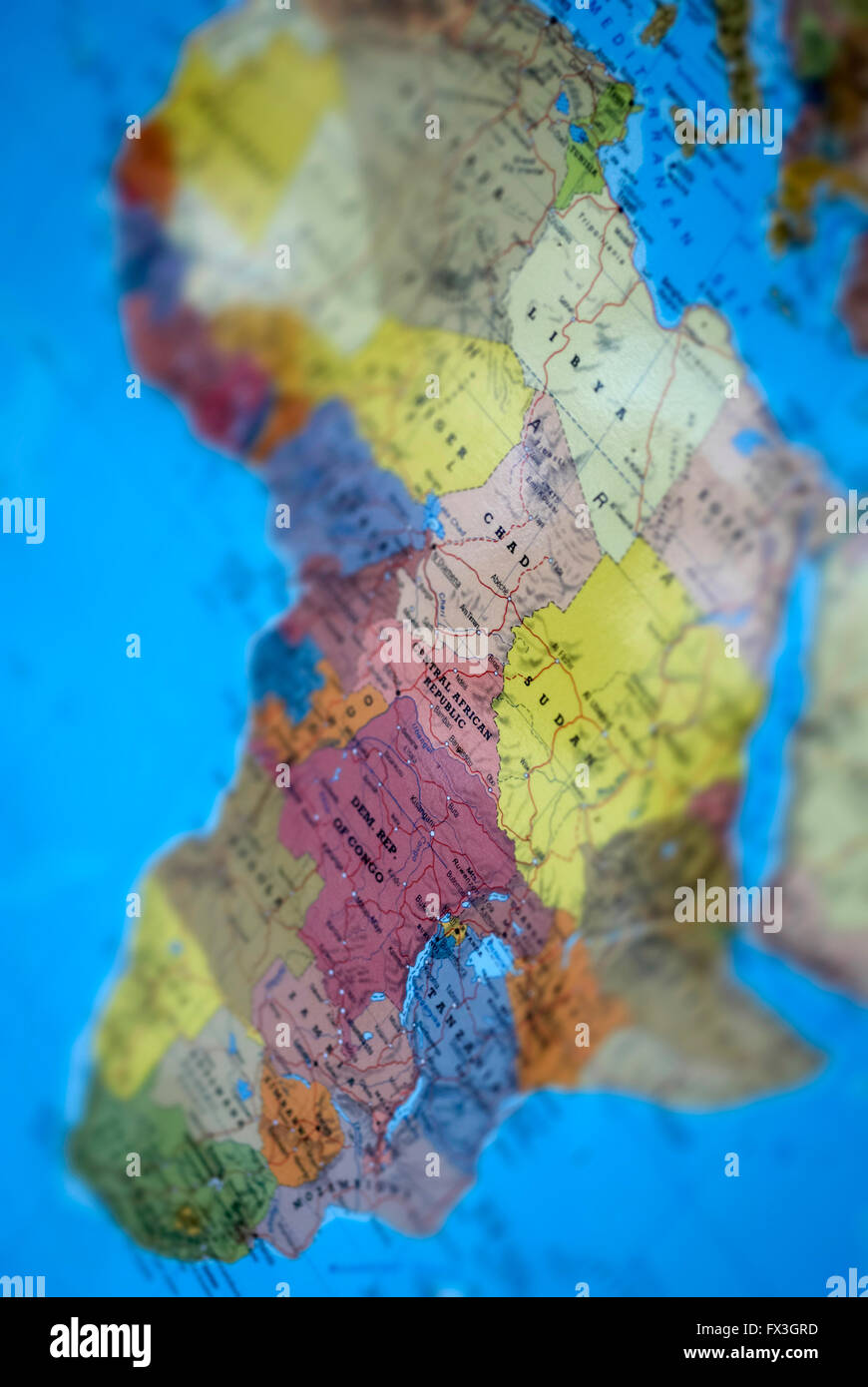 Map of Africa Stock Photo - Alamy