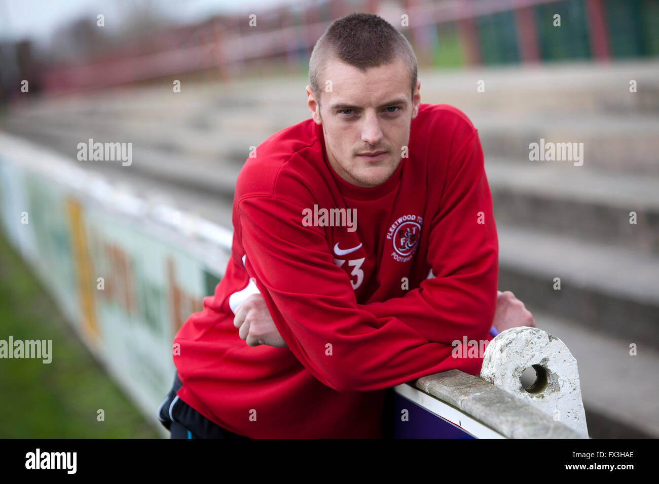 28/11/11 England football star Jamie Vardy pictured in 2011 when he was ...
