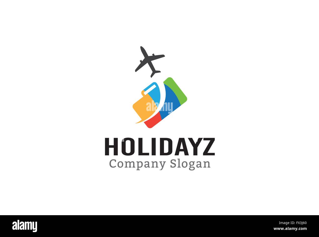 Holiday Airplane Travel Logo Symbol Vector Design Illustration Stock ...